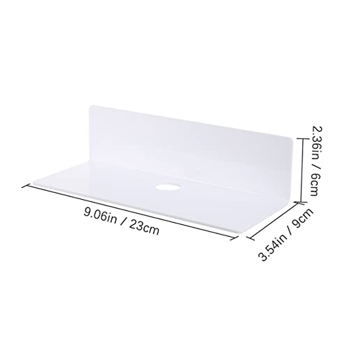 KITANDOVE 4pcs L-shaped Storage Rack White Shelves Floating Corner Shelves Floating Wall Bracket Repisas De Pared Para Cuarto Wall Shelves Astetic Room Decor Adhesive Wall Shelf