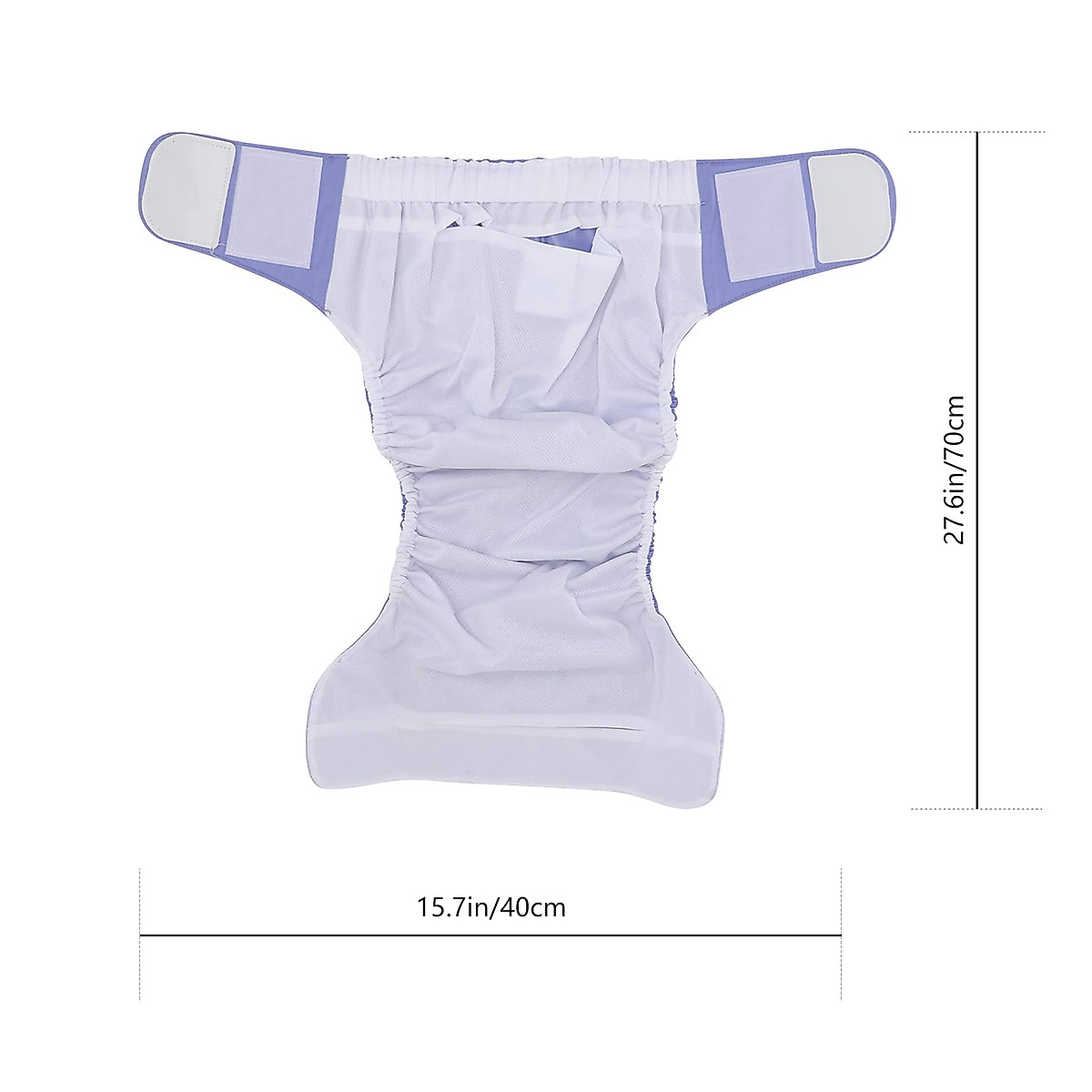 Healifty Adult Diapers Adult Incontinence Underwear Cloth Diapers for Elderly Washable Reusable Leak Protective Underwear for Women Men Purple