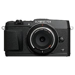 Olympus E-P5 16.1MP Mirrorless Digital Camera with 3-Inch LCD- 15mm body cap lens BCL-1580 set (Black) - International Version (No Warranty)