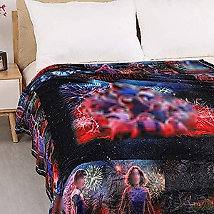 Nelton [60 x 80 inches Plush Throw Fleece Blanket, Lightweight Soft Plush Fluffy Warm Cozy – Perfect for Bed, Sofa