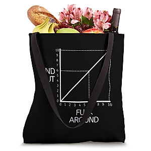 Fuck Around And Find Out Funny Graph Chart Joke Math Tote Bag