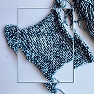 Cotton to The Core Knit & Crochet Heather Yarn, Soft for Babies, (Free Patterns), 6 skeins, 852 yards/300 Grams, Light Worsted Gauge #3 (Jean Blue)