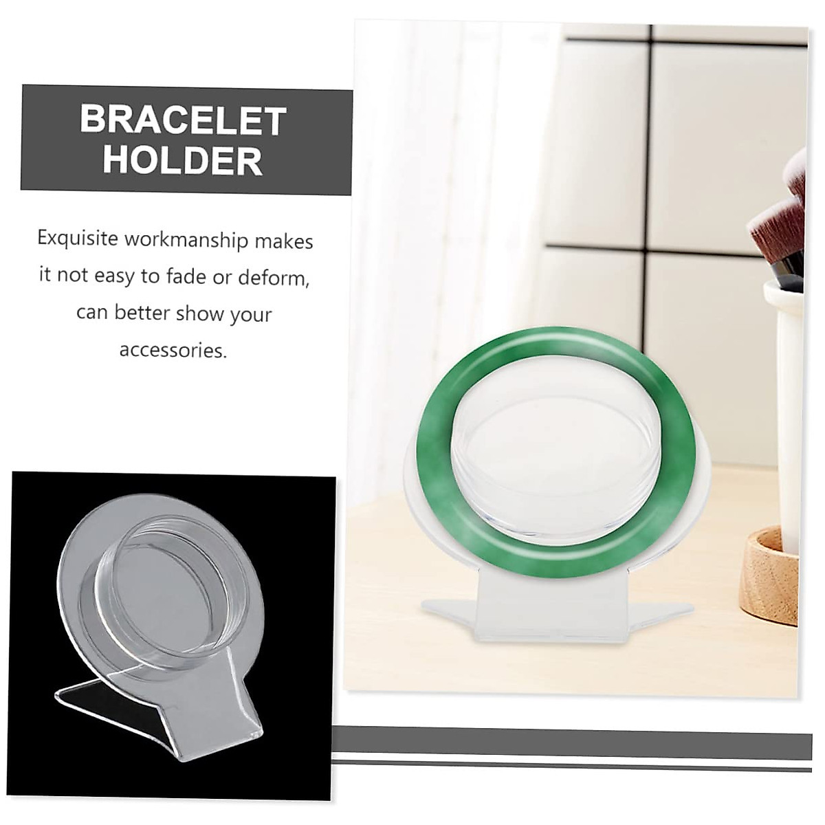 Cabilock 4pcs Display Props Watch Bracelets Acrylic