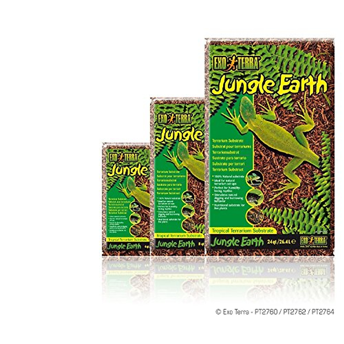 Exo Terra Jungle Earth, Tropical Terrarium Substrate, 4 Quarts, PT2760
