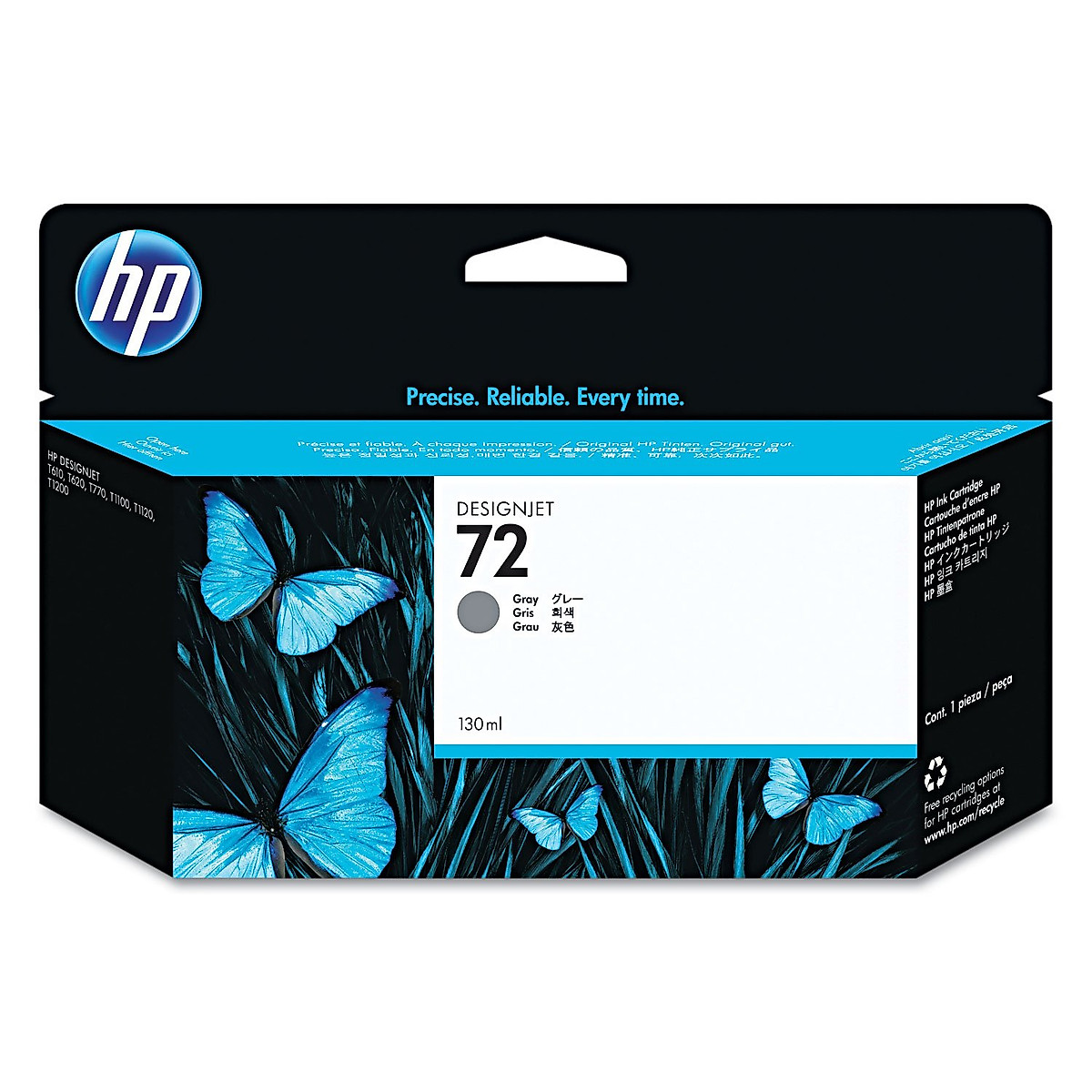 HP 72 130-ml Gray DesignJet Ink Cartridge C9374A