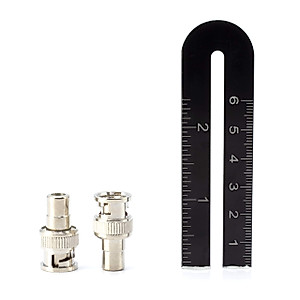 THE CIMPLE CO BNC to RCA Male to Female Adapter Pack, 10 Pieces, Metallic Silver