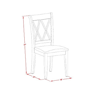 East West Furniture HLCL3-MAH-C 3 Piece Dining Room Furniture Set Contains a Round Kitchen Table with Pedestal and 2 Linen Fabric Upholstered Dining Chairs, 42x42 Inch, Mahogany