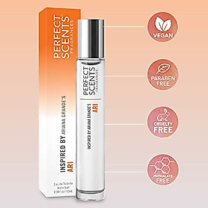 Perfect Scents Fragrances | Inspired by Ariana Grande's Ari | Rollerball | Women’s Eau de Toilette | Vegan, Paraben Free, Phthalate Free | Never Tested on Animals | 0.34 Fl Oz