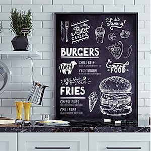 Liquid Chalk Marker Pen - White, Dry Erase for Chalkboard Signs, Windows, Blackboard, Glass with 24 Chalkboard Labels Included (6 Pack) 3-6mm Reversible Tip, 3-3mm Fine Tip