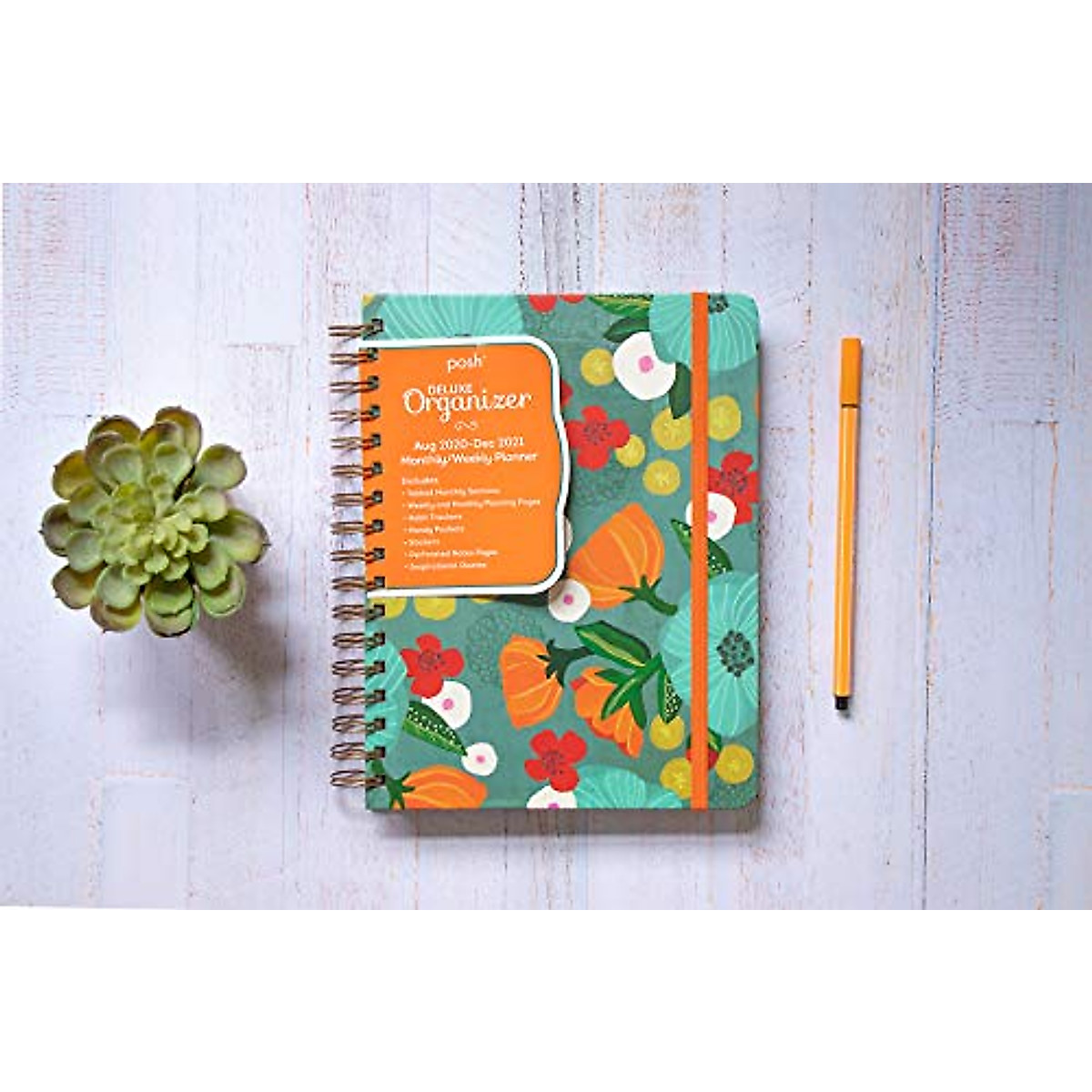 Posh: Deluxe Organizer 17-Month 2020-2021 Monthly/Weekly Planner Calendar: So Much Gratitude