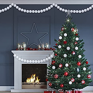 Syhood 20 Pieces Yarn Pom Poms Christmas Yarn Pom Poms Pom Pom Balls for DIY Handmade Crafts Home Christmas Thanksgiving Party Holiday Hanging Decorations (, 1.5 Inch)