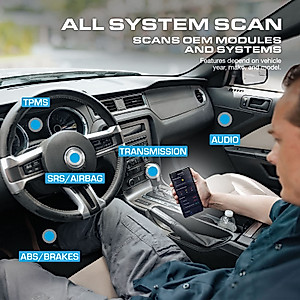 BLCKTEC 430 Bluetooth OBD2 Scanner Diagnostic Tool - Car Code Reader for All Cars OBDII Compatible - Read & Clear Engine, ABS, SRS, Oil Light, & More - Subscription Free OBD App On iOS & Android