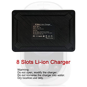 Arlo Batteries Rechargeable Charger for CR123A 3.7V Rechargeable Battery for Arlo Camera (VMC3030/VMK3200/VMS3330/3430/3530), Not for CR123A Non-Rechargeable Battery