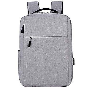 SnowDove Laptop Backpack 15.6 Inch, Business Durable Laptops Travel Backpacks with USB Charging Port (Gray)