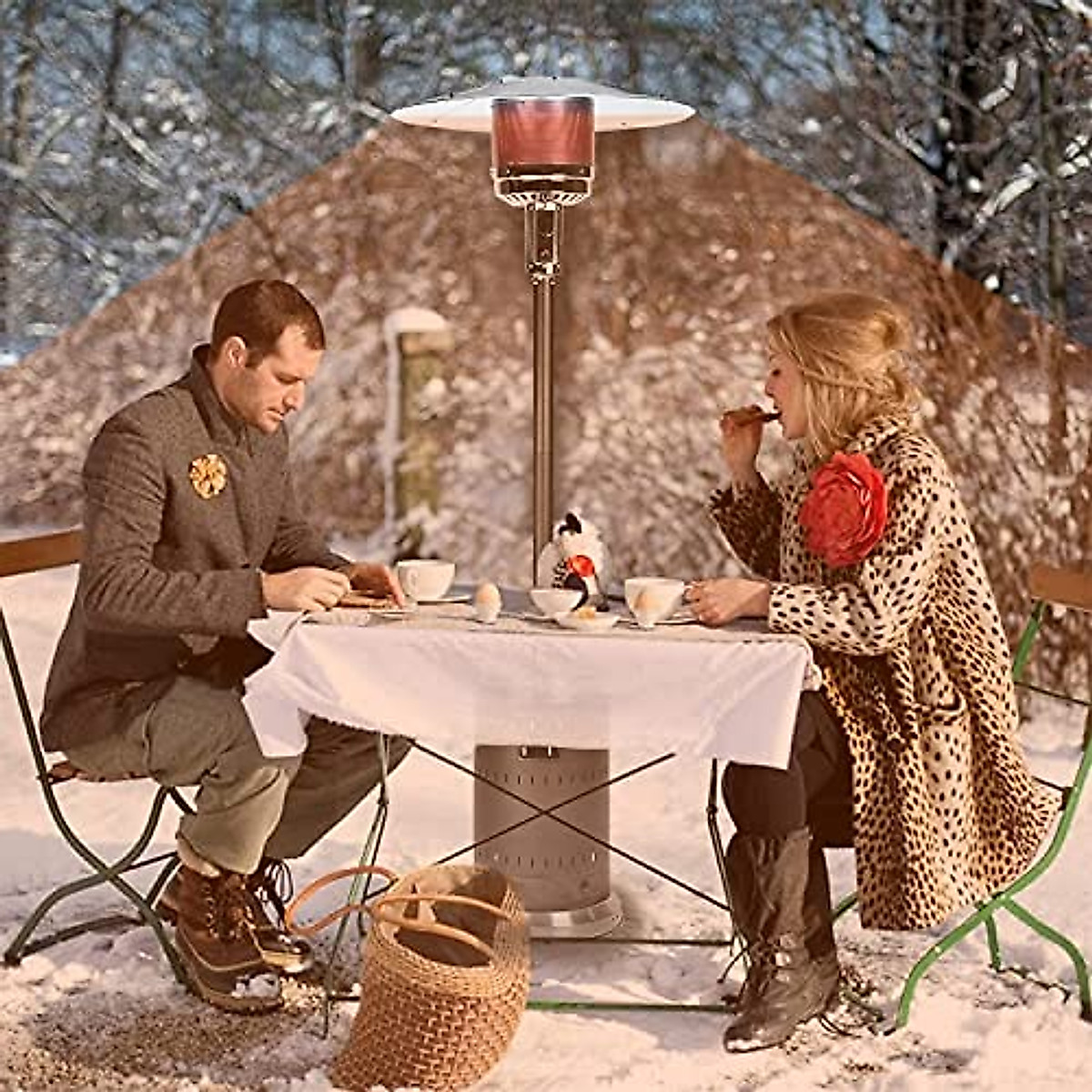 2 Units Patio Heater Heat Reflector Shield, Replacement Dome Part for Outdoor Heaters Outdoor Propane Heater Replacement Aluminium Top