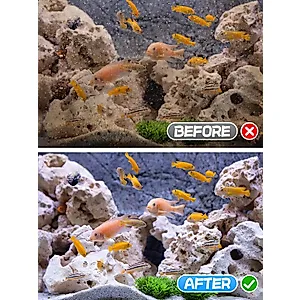 MEWTOGO 12 Pcs Ammonia Reducer Filter Pads for Aqueon QuietFlow LED PRO, Compatible with Model 10, Fish Tank Filter Cartridges for Fresher Water and Healthier Fish