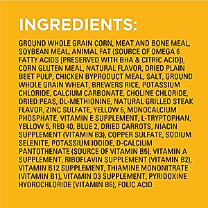 Pedigree Complete Nutrition Adult Dry Dog Food Grilled Steak & Vegetable Flavor Dog Kibble, 44 lb. Bonus Bag