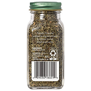 Simply Organic Cilantro Leaf, Cut & Sifted, Certified Organic | 0.78 oz | Coriandrum sativum L.