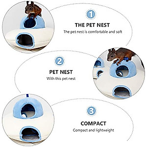 POPETPOP Small Animals House Pet Hamster Hanging Bed House Hammock Cage Nest Winter Warm for Guinea Pig Hedgehog Chinchilla L