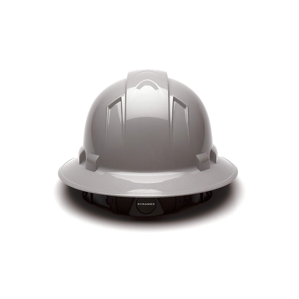 Pyramex Ridgeline Full Brim Hard Hat 4 Point Ratchet Gray