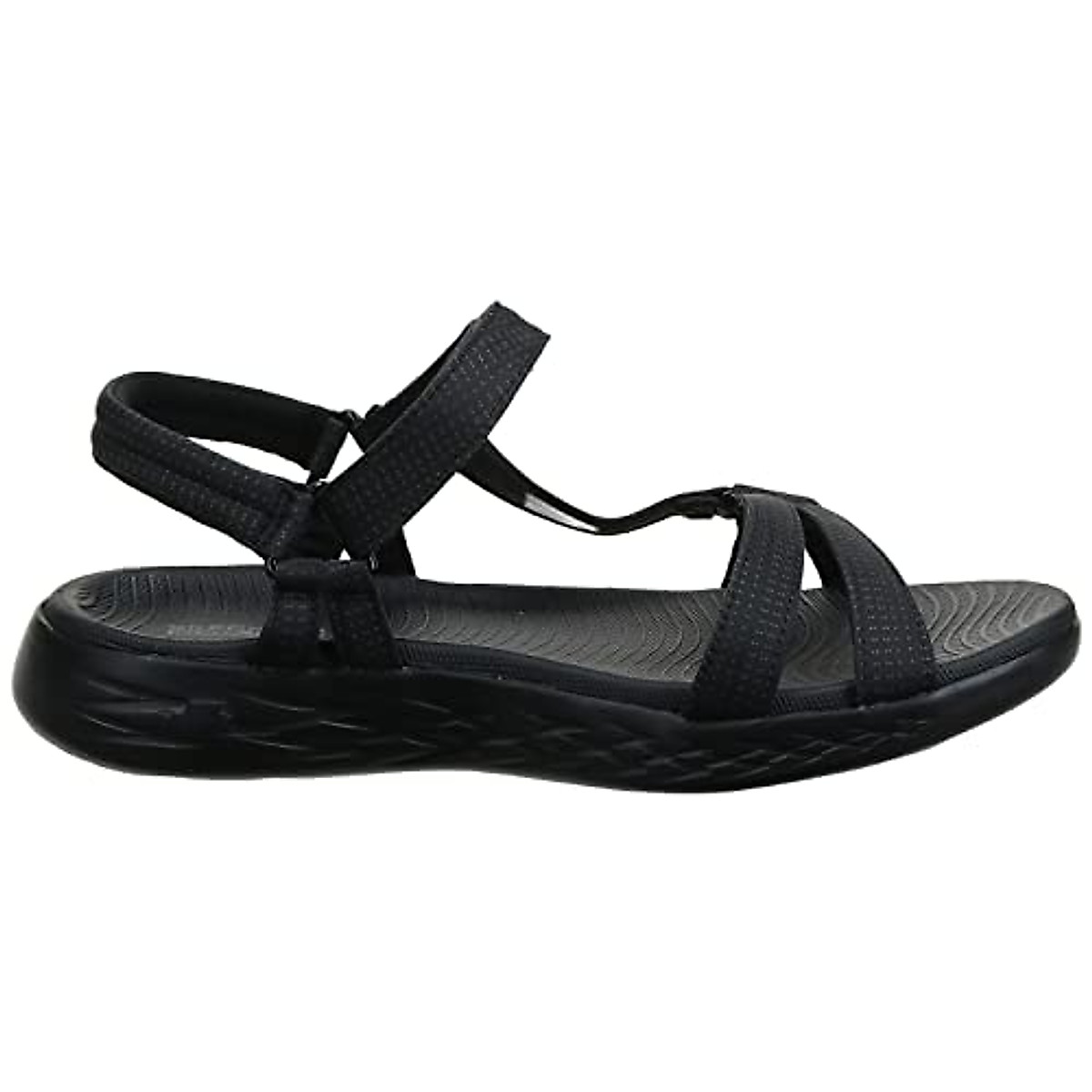 Skechers womens On-the-go 600 - Brilliancy Sport Sandal, Black, 10 US