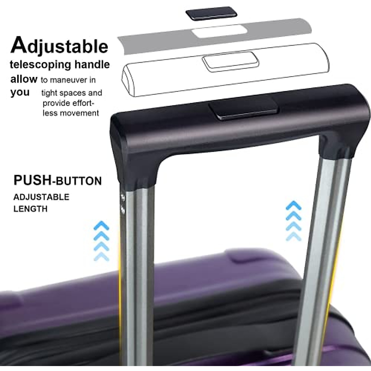 Feybaul Luggage Sets (Only 28in Expandable)Carry on Suitcase with Spinner Wheels