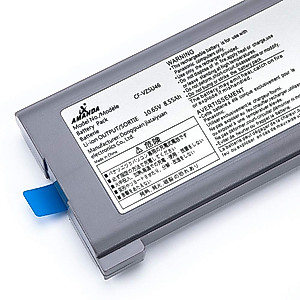 Amanda New Laptop Battery 9cell Replacement for Panasonic Toughbook Cf-30 Cf-31 Cf-53 CF-VZSU46 CF-VZSU46S CF-VZSU46U CF-VZSU46R CF-VZSU46AU CF-VZSU71U CF-VZSU72U 10.65V 8.55Ah