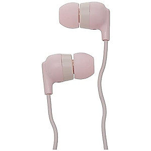 Skullcandy Ink'd+ In-Ear Wired Earbuds, Microphone, Works with Bluetooth Devices and Computers - Pastel Pink (Discontinued by Manufacturer)