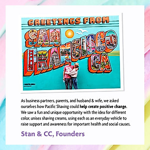 Pacific Shaving Company PURPLE Shaving Cream - Shave with Purpose - Safe & Natural Ingredients, Cruelty Free, Made in the USA - Pack of 2 (7 oz each)