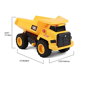 CAT Construction Toys, Power Haulers Dump Truck, Realistic Lights and Sounds, Motion Drive Technology, Working Features, & Realistic Construction Experience.