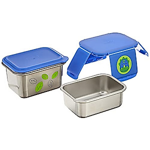 Skip Hop Toddler Stainless Steel Lunch Box Kit, Zoo, Dino