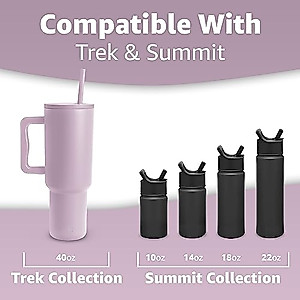 Jmoe USA 3-Pack Boot Sleeve Covers for Simple Modern 40oz & 30oz Trek Tumbler With Handle | Travel Mug | Protects Against Dents & Scratches | Fits Summit Bottles | Soft Silicone (Lavender Mist)