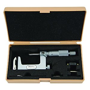 Mitutoyo 117-101 Uni-Mike, Ratchet Stop, 0-25mm Range, 0.01mm Graduation, +/-0.004mm Accuracy