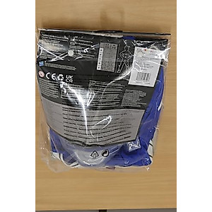 Blue Power Ranger Costume, Kids Size Beast Morphers Muscle Padded Character Jumpsuit and Mask, Classic Child Size Medium (7-8)