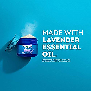 Vicks VapoRub, Lavender Scent, Cough Suppressant, Topical Chest Rub & Analgesic Ointment, Medicated Vicks Vapors, Relief From Cough Due to Cold, Aches & Pains, 1.76oz
