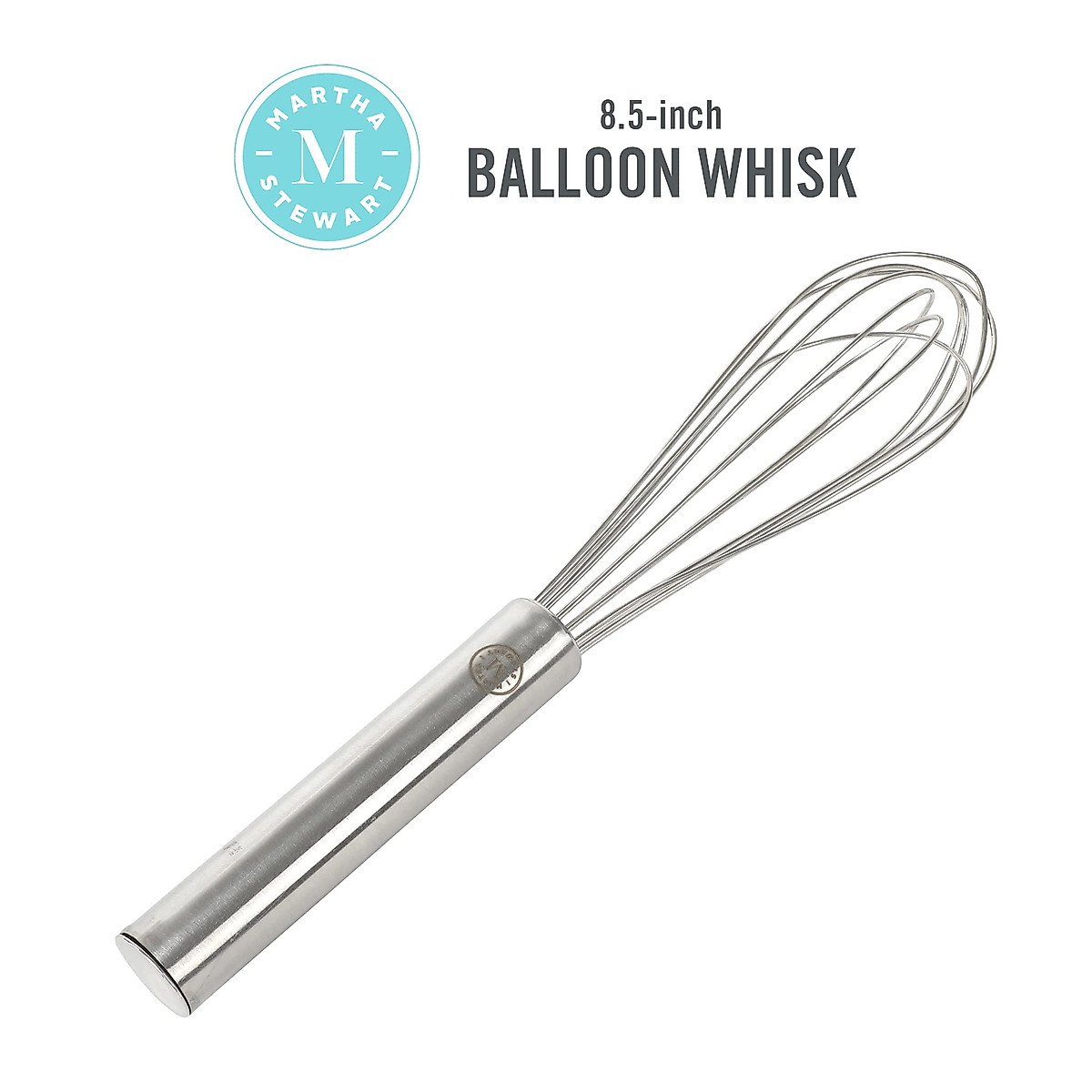 Martha Stewart Richburn 1pc 8.5" Stainless Steel Balloon Whisk - Satin Finish