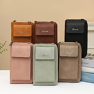 TSNSOEEO Small CrossBody Cell Phone Purse Wallet, Mini Shoulder Bags for Women Wide Straps