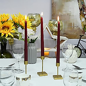 10 Inch Burgundy Taper Candles