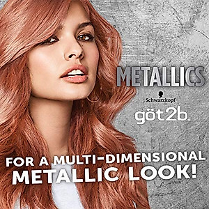 Got2b Metallic Permanent Hair Color, M97 Gilded Rose, 1 Count