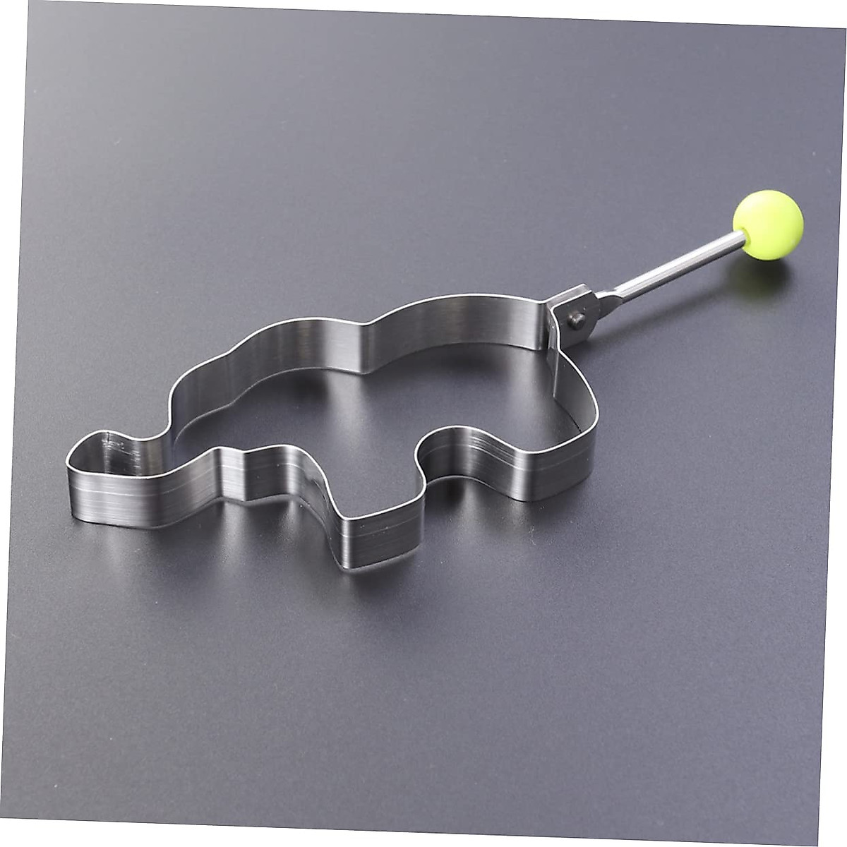 DECHOUS Fritter Mold Fried Egg Molds Stainless Steel Cooking Tools Elephant Shaped Egg Mold Pancakes Eggs Pancake Ring Mold Egg Shaper Stainless Steel Egg Form Egg Frying Mold Heart-shaped