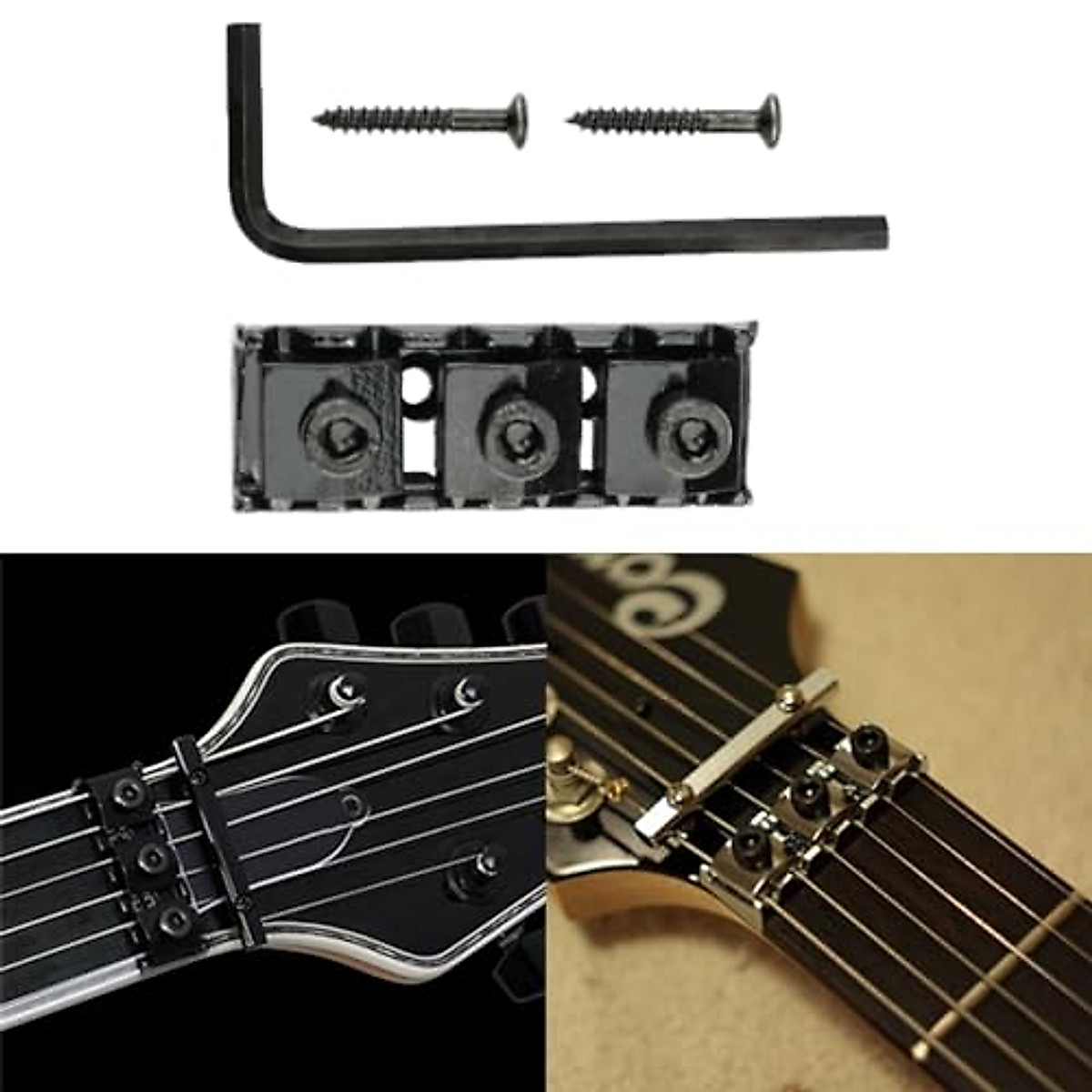 Guitar Parts Strings Locked Nut 42mm for Floyd Rose Tremolo Bridge