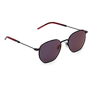 Hugo Boss sunglasses (HG-1060-S BLXAO) Matt Black - Metalic Red - Grey with Petrol mirror effect lenses