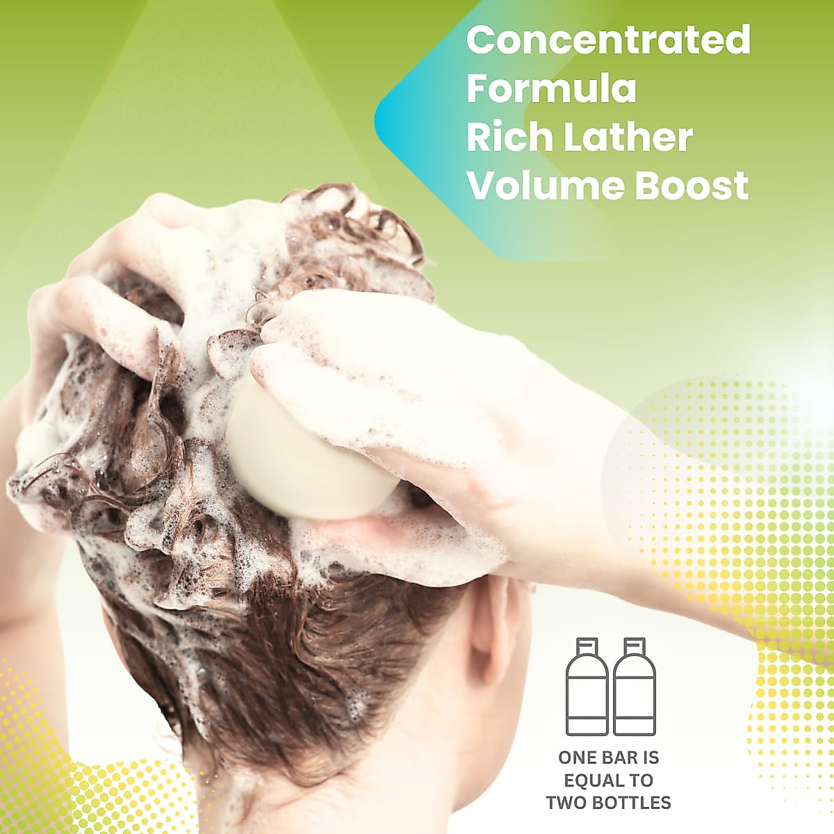 SpiraLeaf Shampoo Bar & Conditioner Bar Set, PEPPERMINT Pure Essential Oils, Light Scent, Limited Ingredients, Concentrated Formula, Made USA, Zero Waste, Color-Fragrance Free, Travel Ready