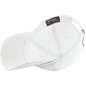 KBETHOS White Classic Adjustable Dad Hat - 100% Cotton Unisex Baseball Cap for Casual Wear