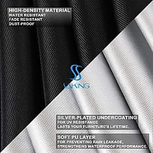 Saking Fire Pit Cover,50 inch Firepit Covers Square Gas Fireplace Fire Pit Table Cover for Propane Fire Pit- 50 X 50 X 25 inch