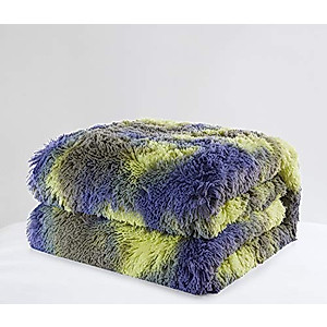 Hobed Life Ultra Soft Blanket 50 x 60 Inch, Faux Fur Blanket for Kids, Boys, Teens & Young Man, Stylish Camo Tie Dye Fur Throw, Fluffy Chair Blanket, Super Plush Reversible Bed Blanket, Male Fashion