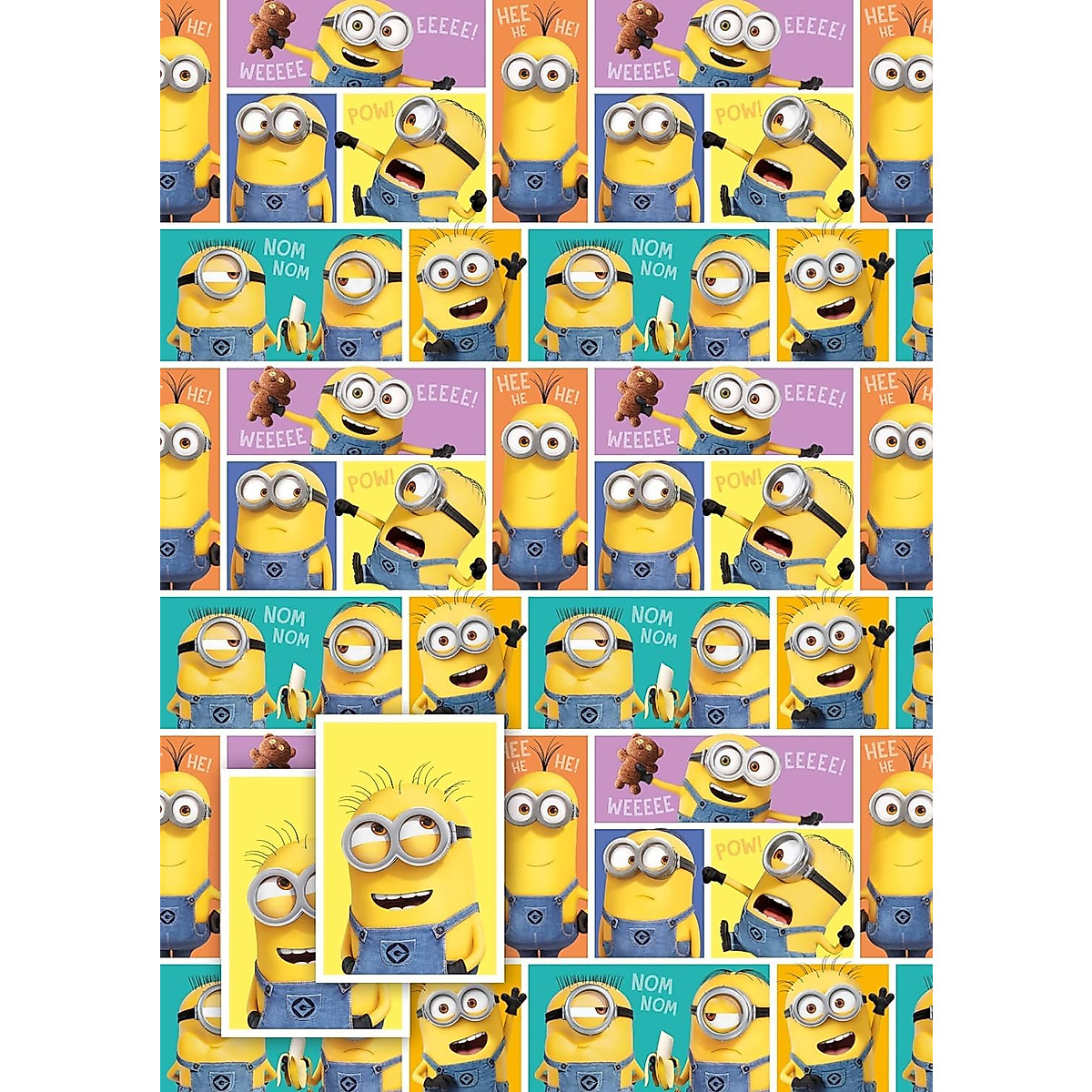 Danilo Despicable Me Wrapping Paper, Despicable Me Gift Wrap 2 Sheets Of Gift Wrap And 2 Gift Tags