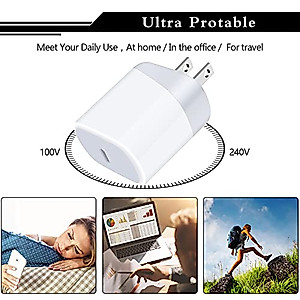 Pixel 7 Charger Fast Charging USB C Wall Charger for Google Pixel 7 Pro 6a 6 5 5a 5XL 4a,20W PD Type C Charging Block Box Brick Plug Cube for Samsung Galaxy S23 Ultra S22 S21 S20 S10 S9 Plus A54 A14