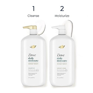 Dove Ultra Care Shampoo Daily Moisture Pack of 4 for Dry Hair Shampoo with Bio-Restore Complex 31 oz
