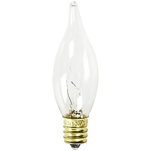 Westinghouse 0367100, 10 Watt, 130 Volt Clear Incand CA7 Light Bulb, 2500 Hour 58 Lumen